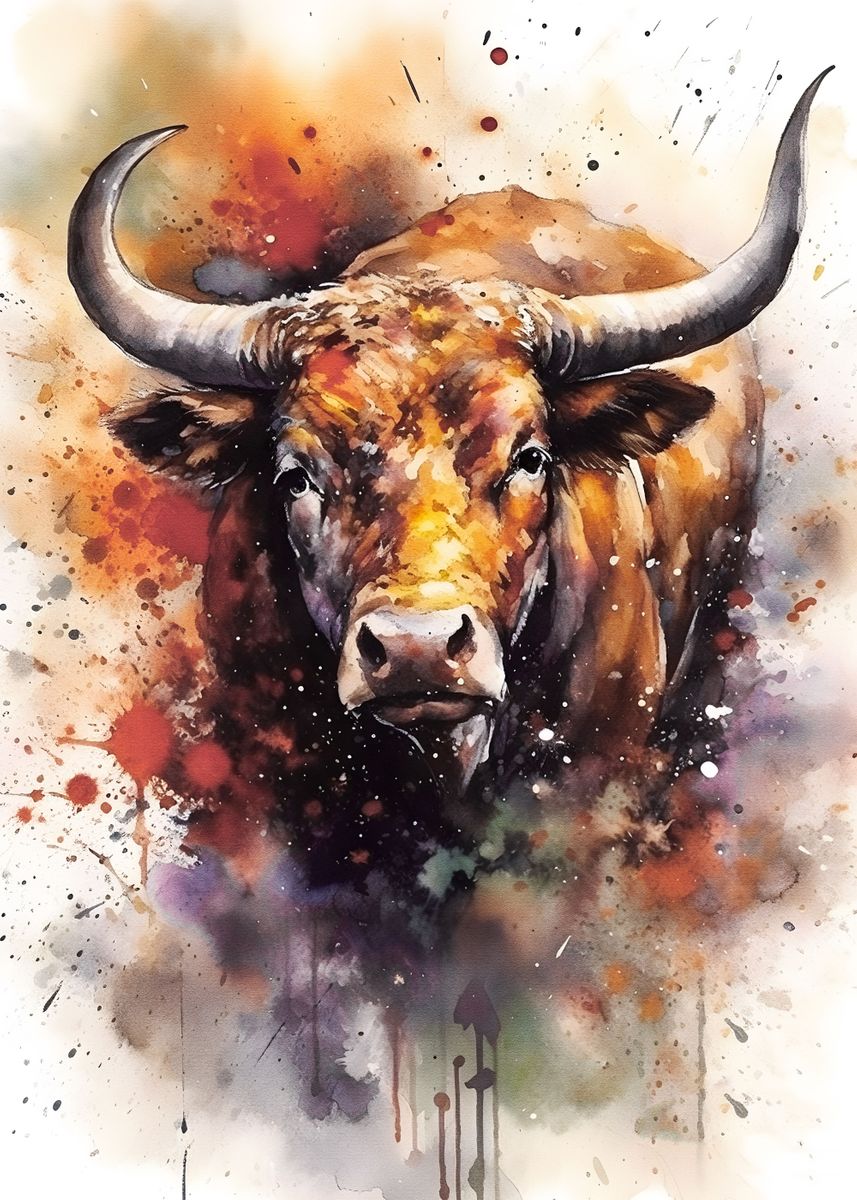 'Matador Watercolors ' Poster, picture, metal print, paint by Elz art ...