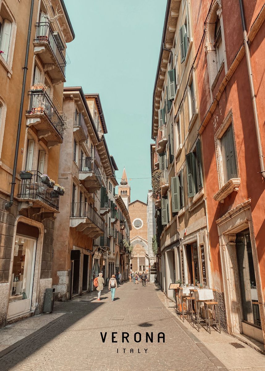 'Verona' Poster, picture, metal print, paint by Explore Universe | Displate