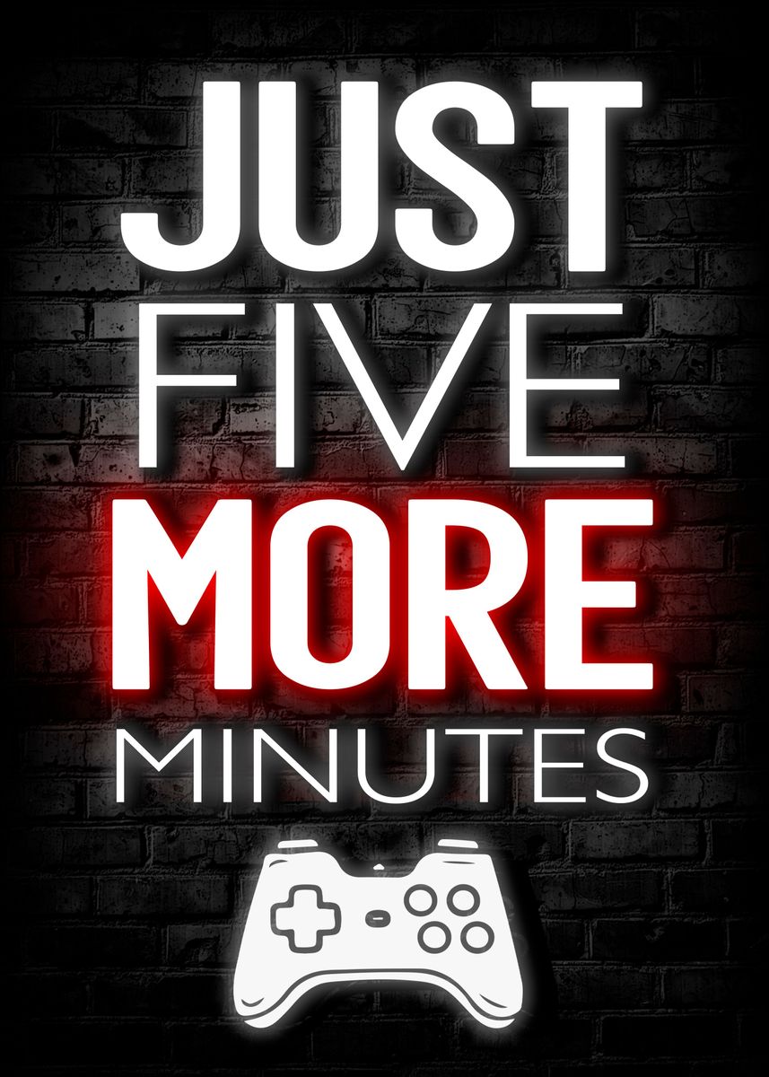 'Just Five More Minutes' Poster, picture, metal print, paint by Metal ...