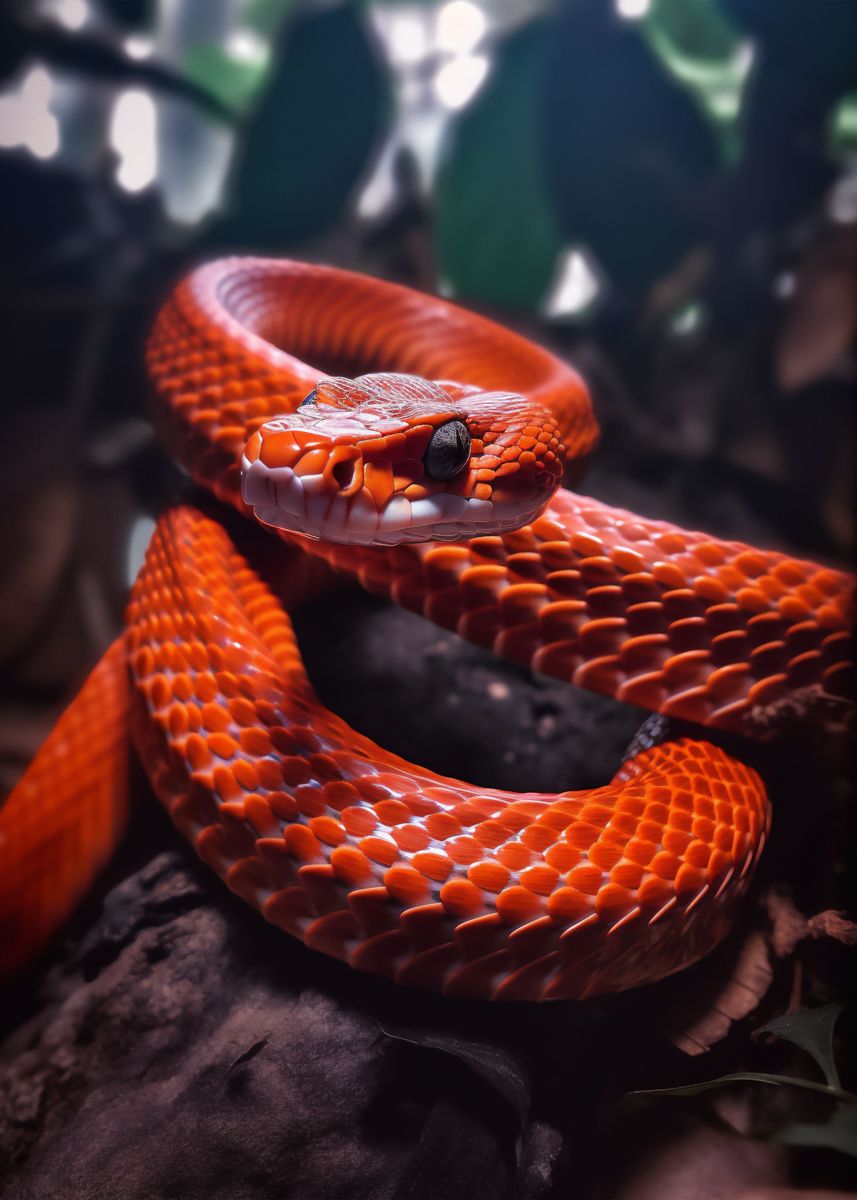 'Sly Snake' Poster, picture, metal print, paint by Zooscape Wildlife ...