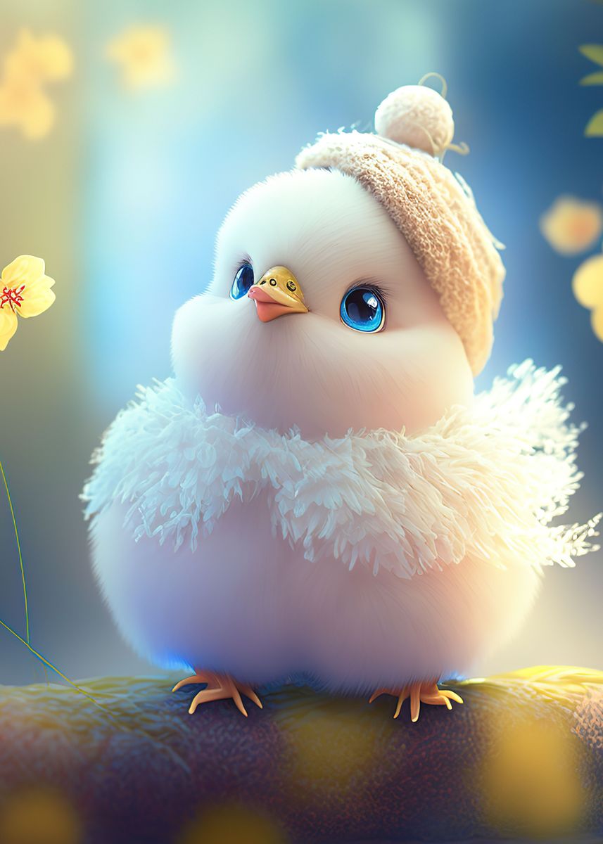 'chicken baby ' Poster by Jena | Displate