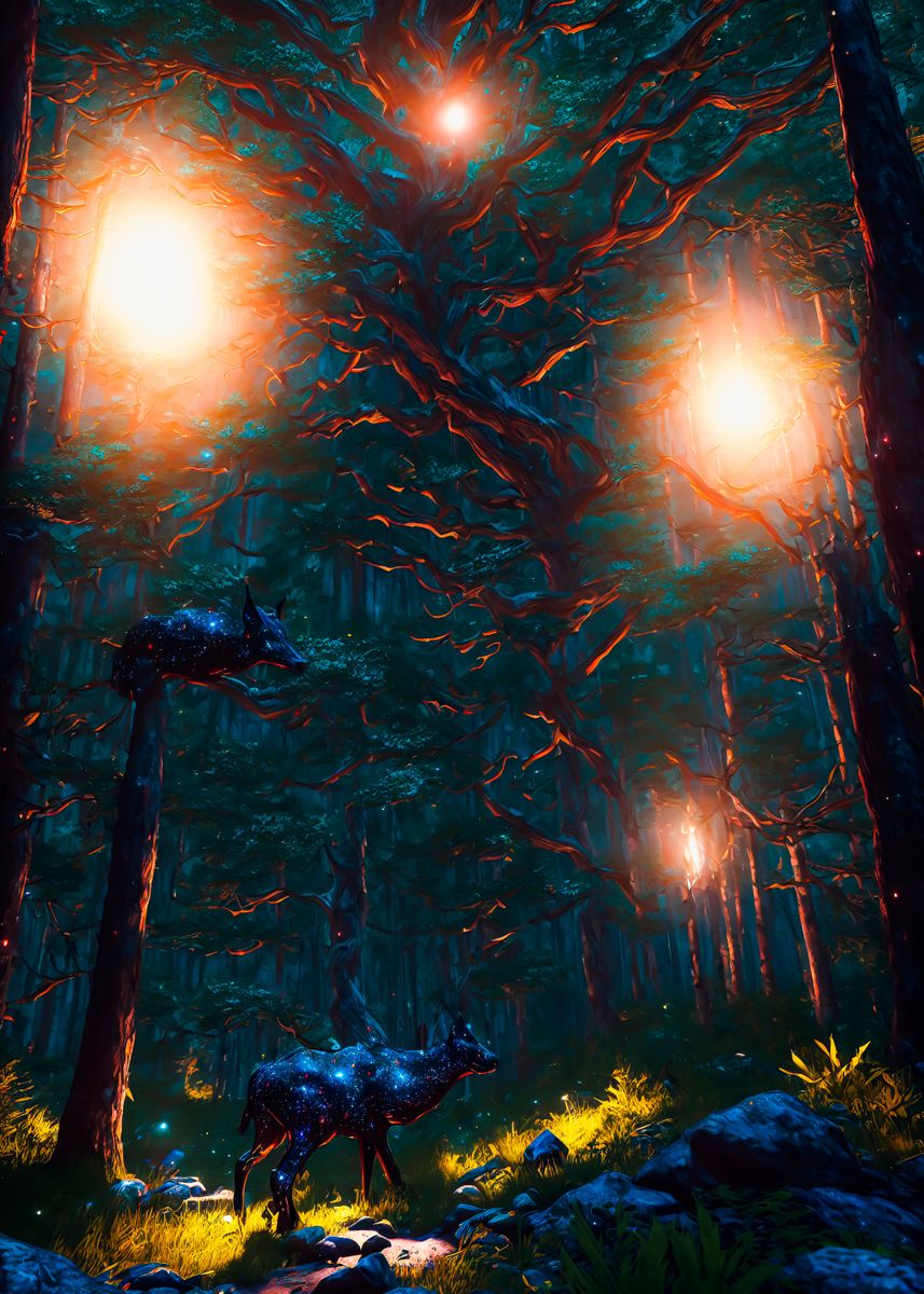 'Strange Statues' Poster, picture, metal print, paint by Diego The ...