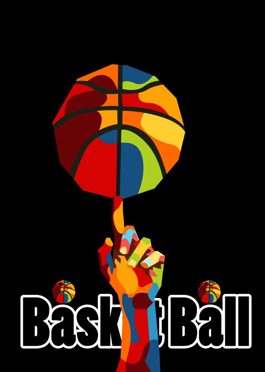 'pop art basketball' Poster by wahyudien wahyudi | Displate