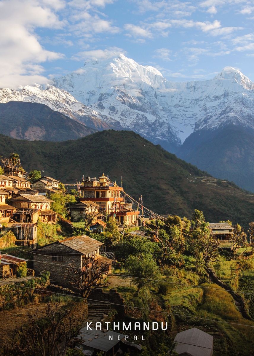 'Kathmandu ' Poster, picture, metal print, paint by Travel Addict ...