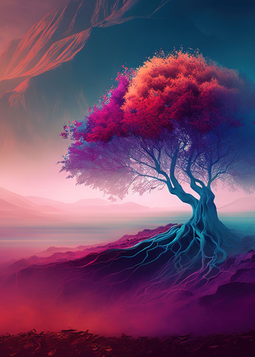 'colorful tree' Poster by deidrera cheal | Displate