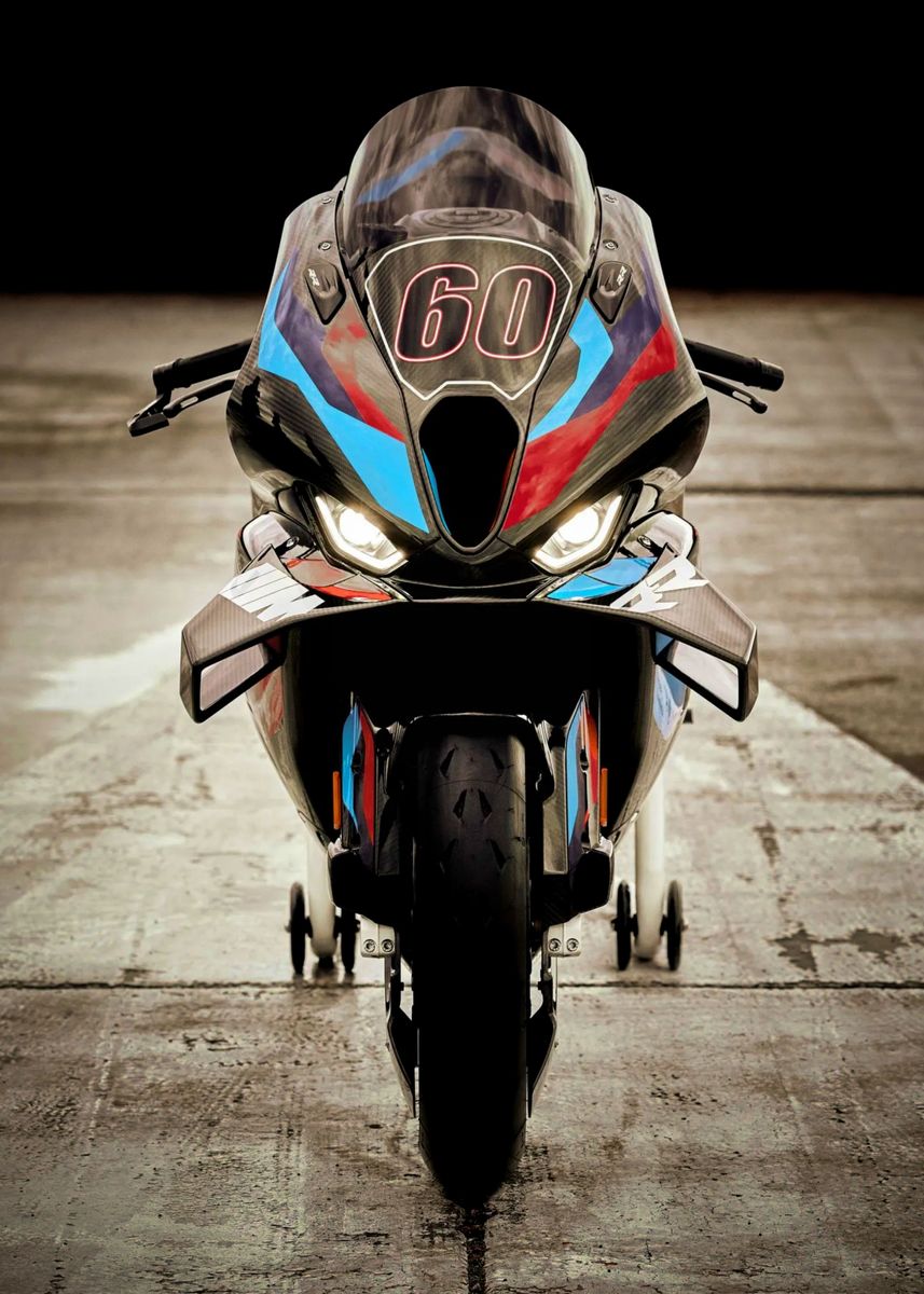 'M1000RR BMW FRONT FACE' Poster, picture, metal print, paint by Flux ...