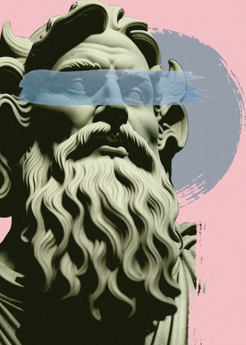 'pop statue' Poster, picture, metal print, paint by EDSON RAMOS | Displate