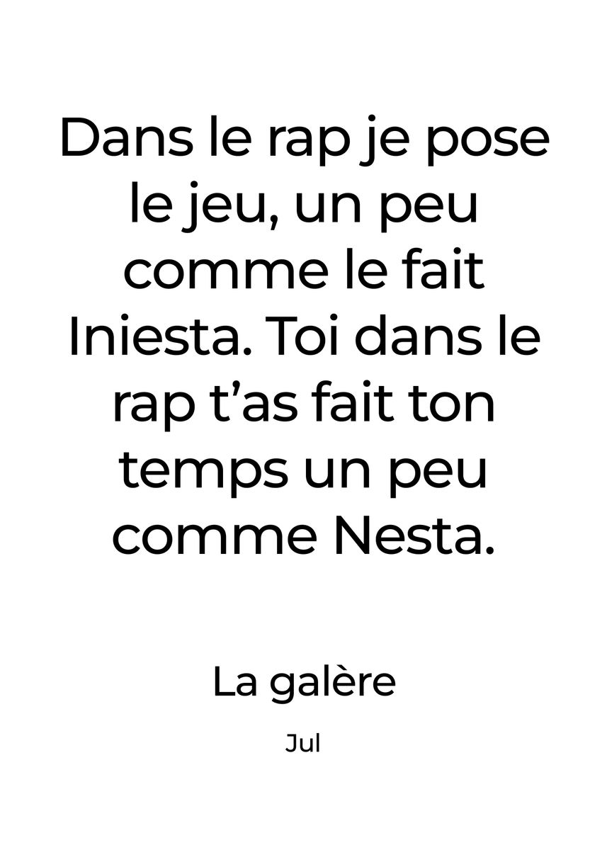 'Jul Poster Affiche' Poster by Jimmy Punchline | Displate