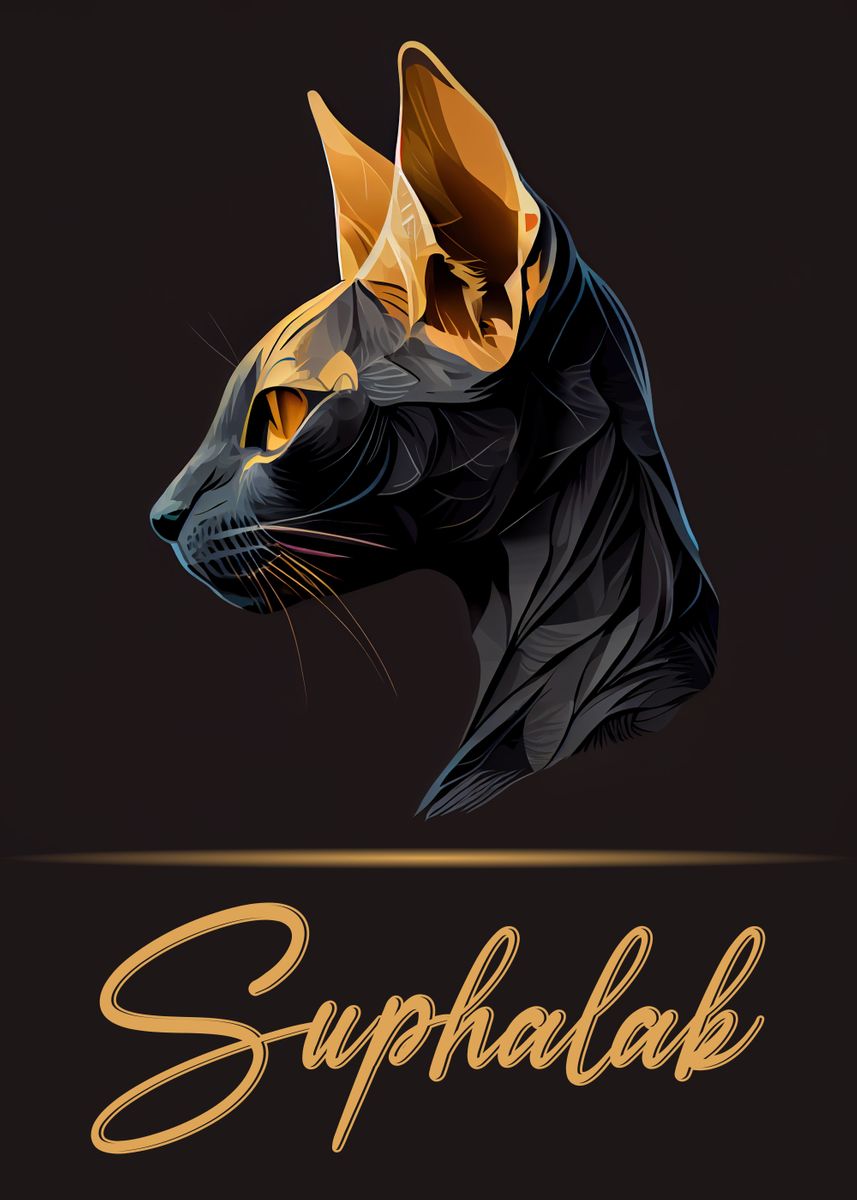 'Suphalak Portrait' Poster, picture, metal print, paint by Artistic Paradigms | Displate