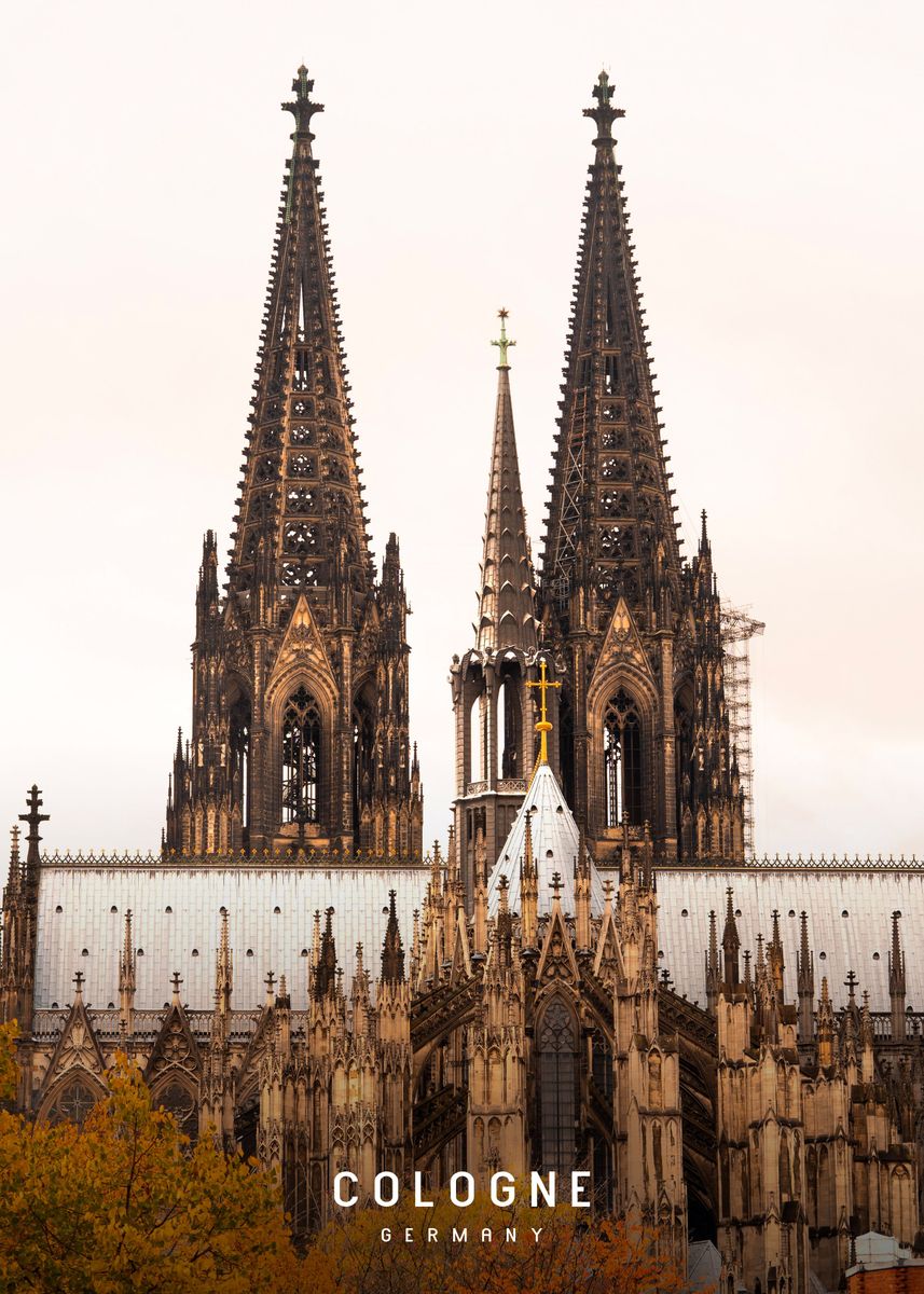 'Cologne ' Poster, picture, metal print, paint by Famous City | Displate