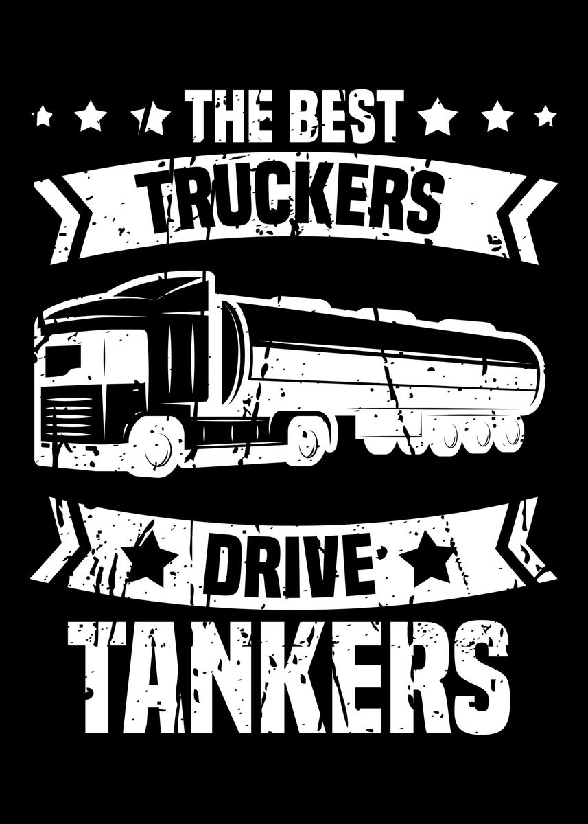 'Truck Driver' Poster, picture, metal print, paint by CrazySquirrel ...