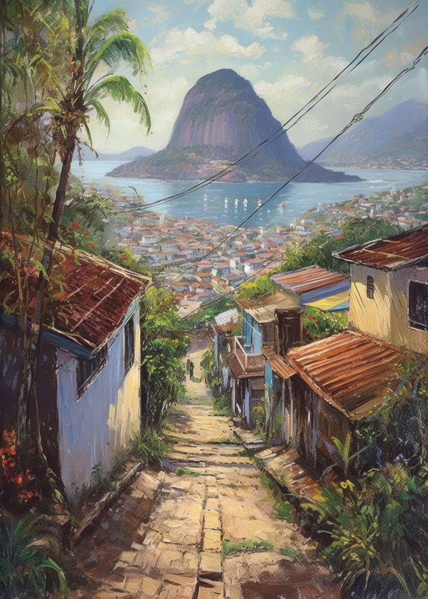 'Rio de Janeiro Beauty' Poster, picture, metal print, paint by Usama ...