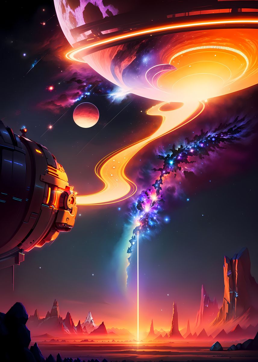 'Universe Energy Planet' Poster by Luong Phat | Displate