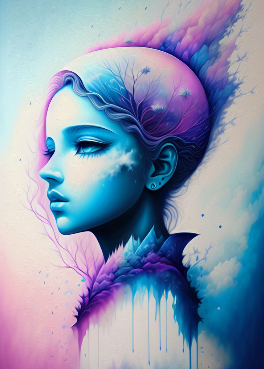 'Heartstrings in Motion' Poster, picture, metal print, paint by MONLart ...