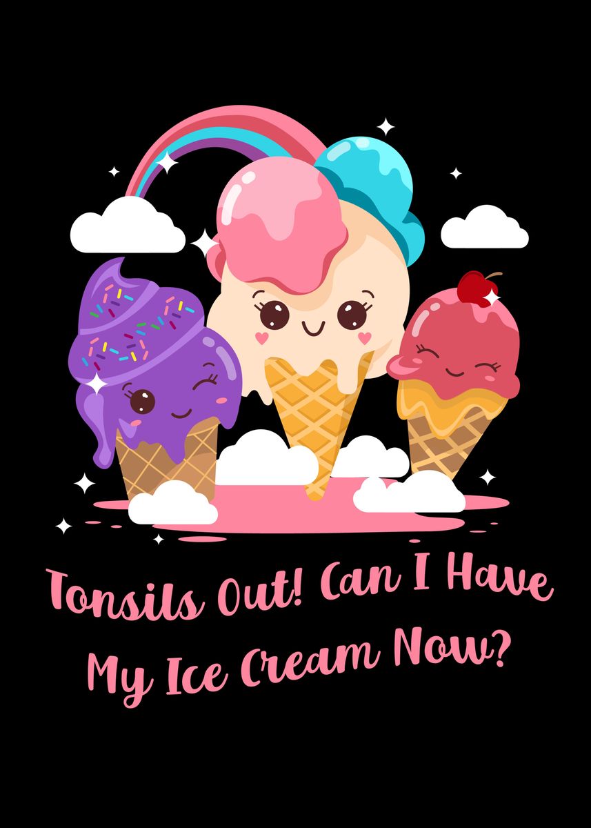 'Tonsils Out Funny' Poster by MaximusDesigns | Displate