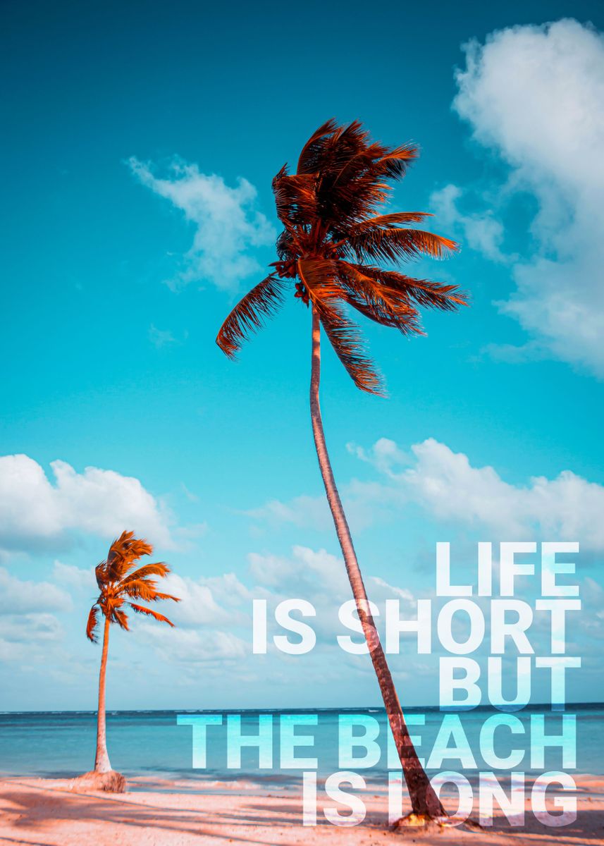 'Life is short' Poster, picture, metal print, paint by Mr Penguin ...