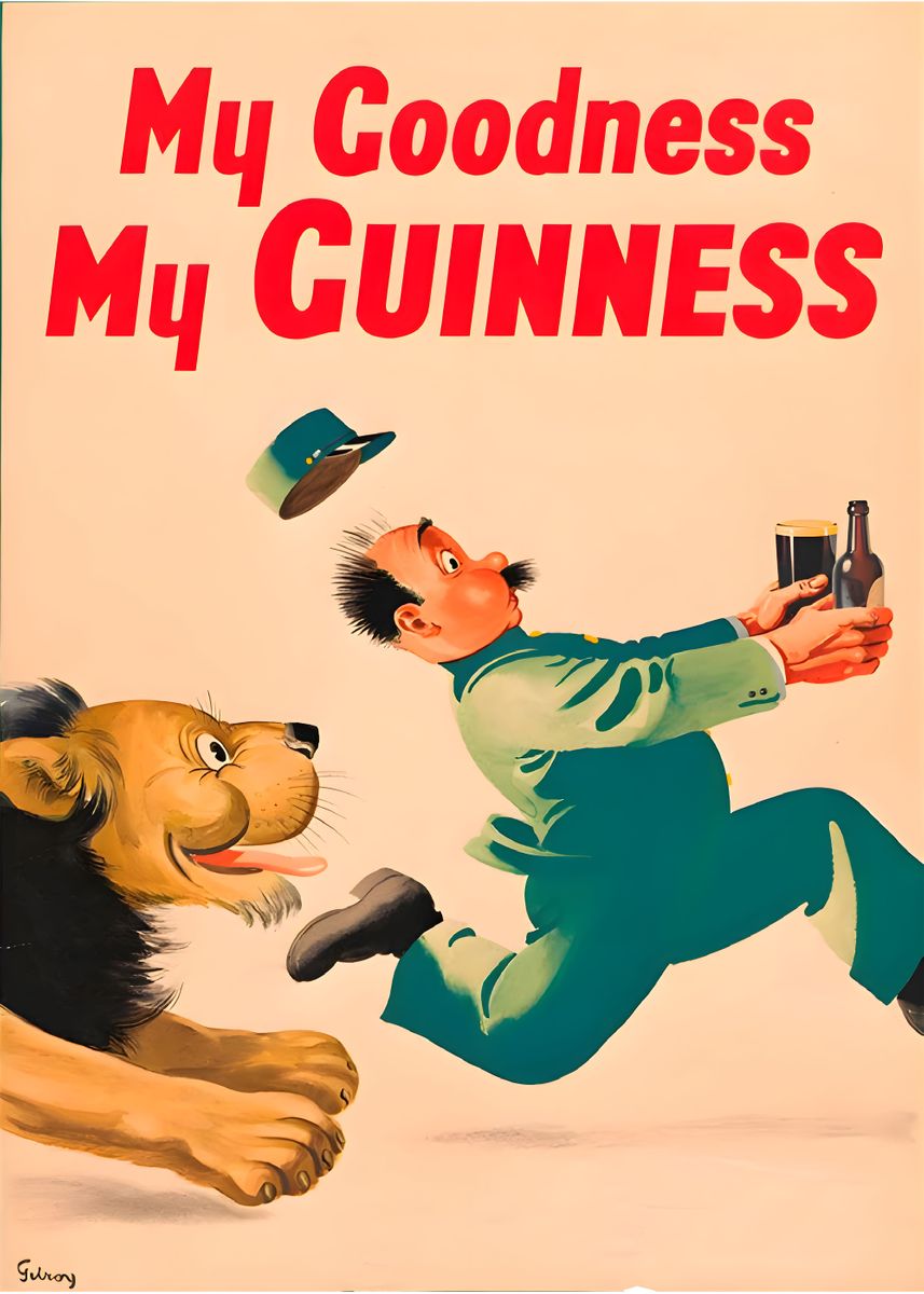 'My Goodness My Guinness' Poster, picture, metal print, paint by ...