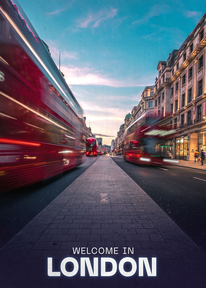 'London City Poster' Poster by Marius Becker | Displate