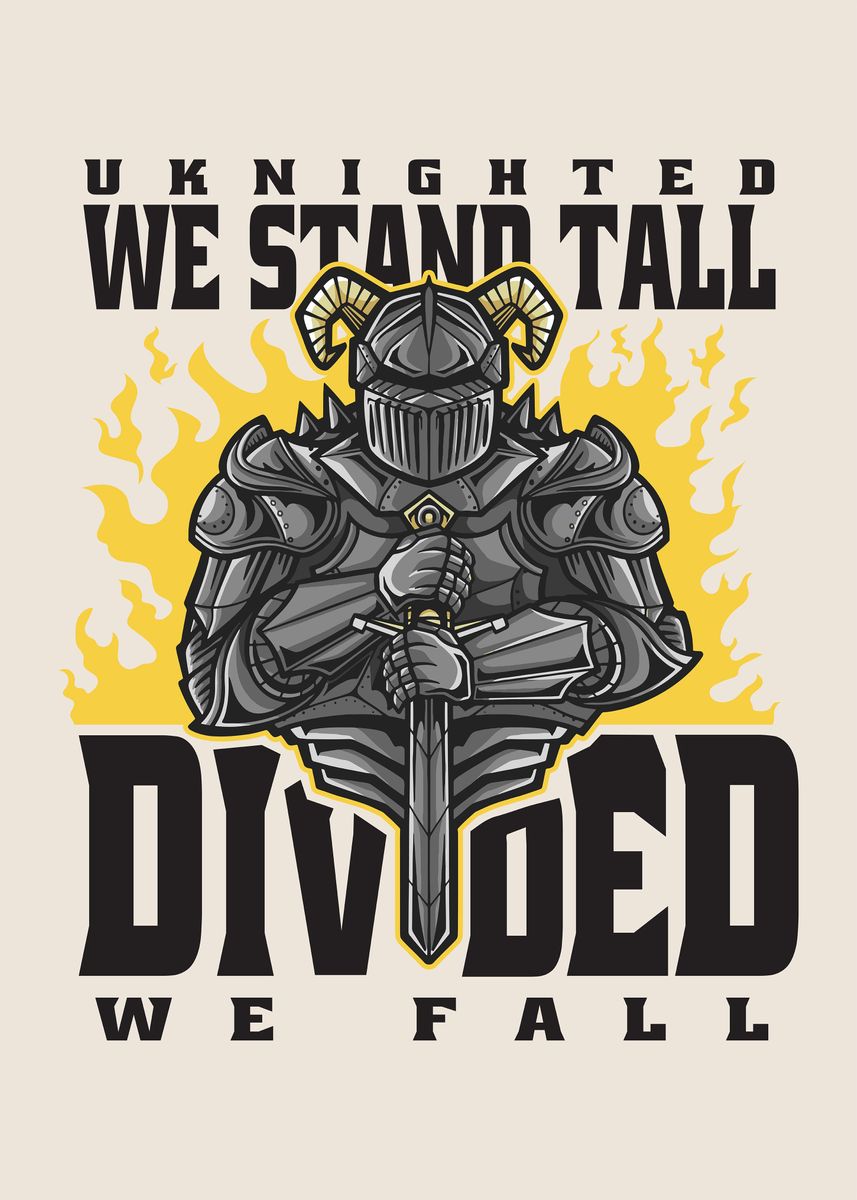 'Inspirational Knight' Poster, picture, metal print, paint by Dia ...