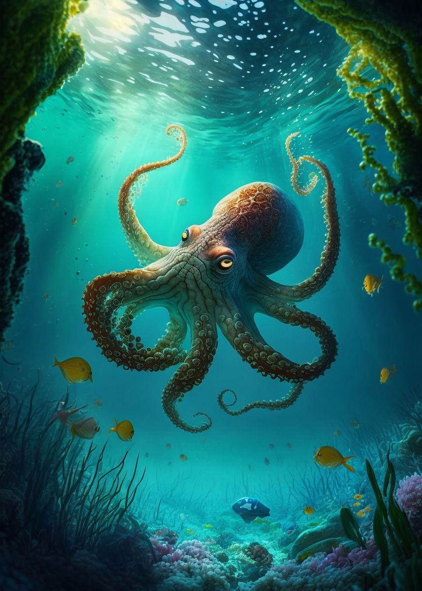 'Deep fantasy' Poster by Blackman Studio | Displate