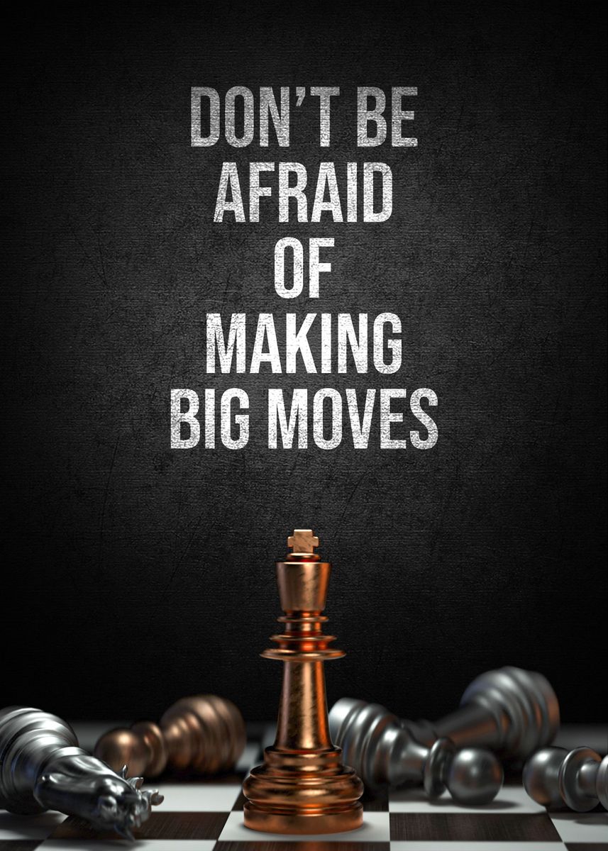 'Big moves' Poster, picture, metal print, paint by Kaly Prints | Displate