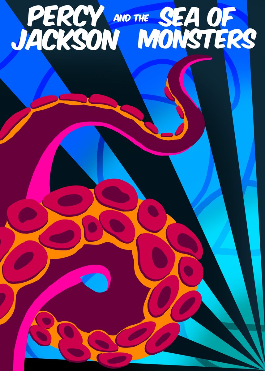 'Sea of Monsters' Poster, picture, metal print, paint by OmegaArt ...