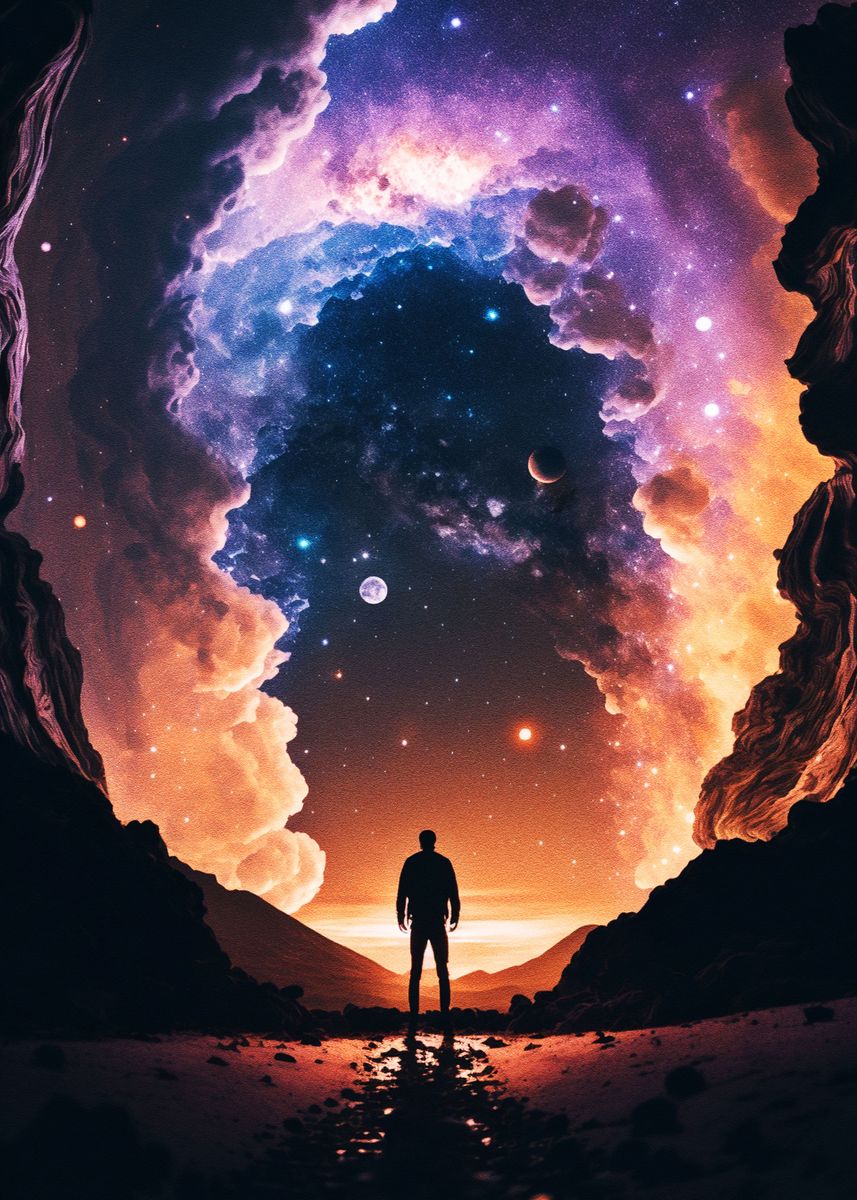 'Fantasy Cosmic Illusions' Poster, picture, metal print, paint by ...