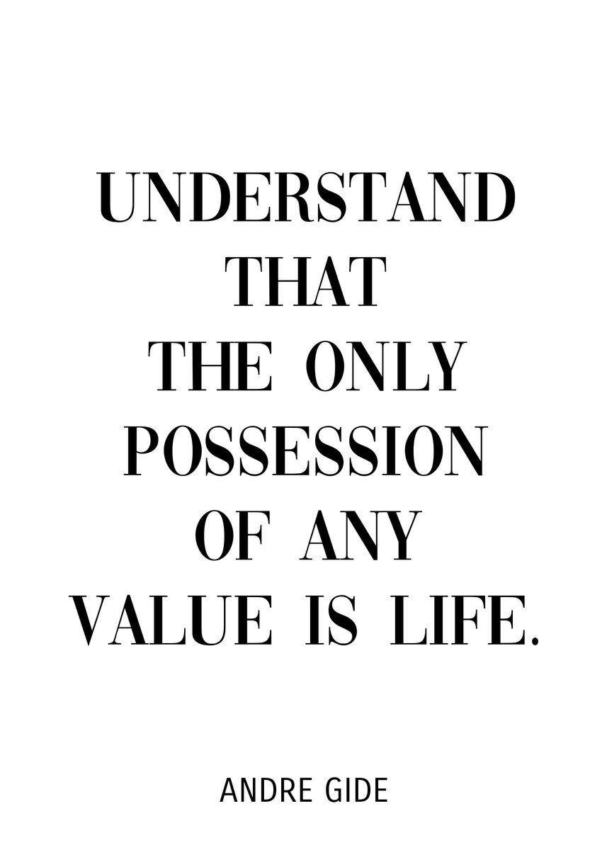 'Andre Gide Quote ' Poster by KAZE | Displate