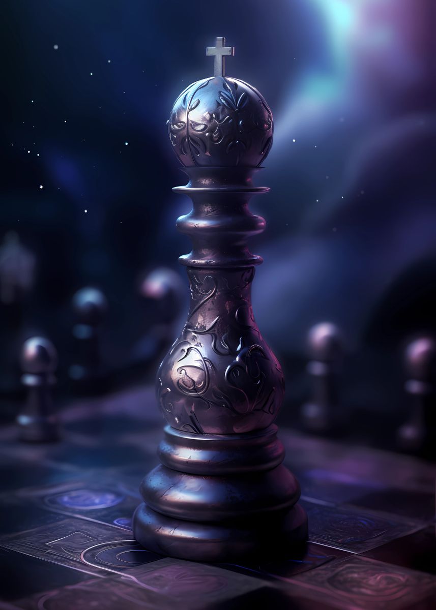 'Chess Galaxy Universe 14' Poster, picture, metal print, paint by ...