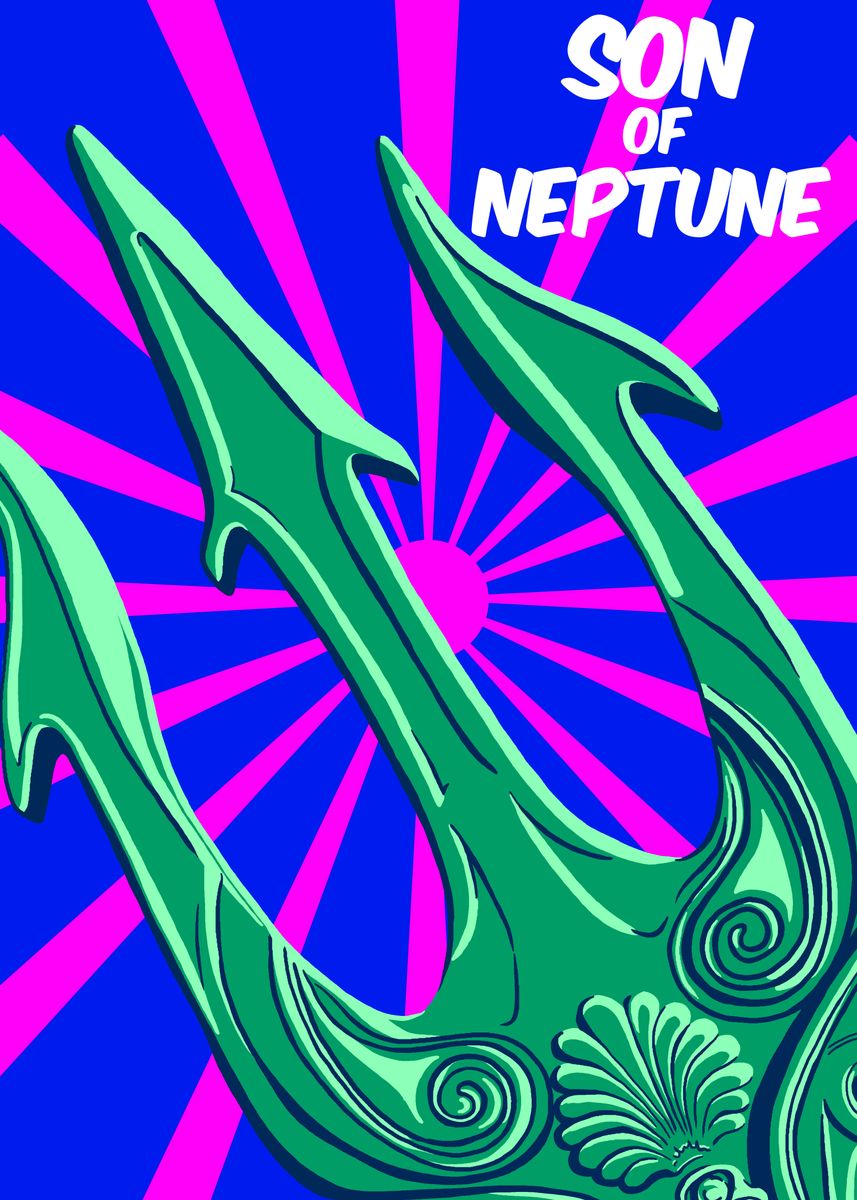 'Son of Neptune' Poster, picture, metal print, paint by OmegaArt | Displate