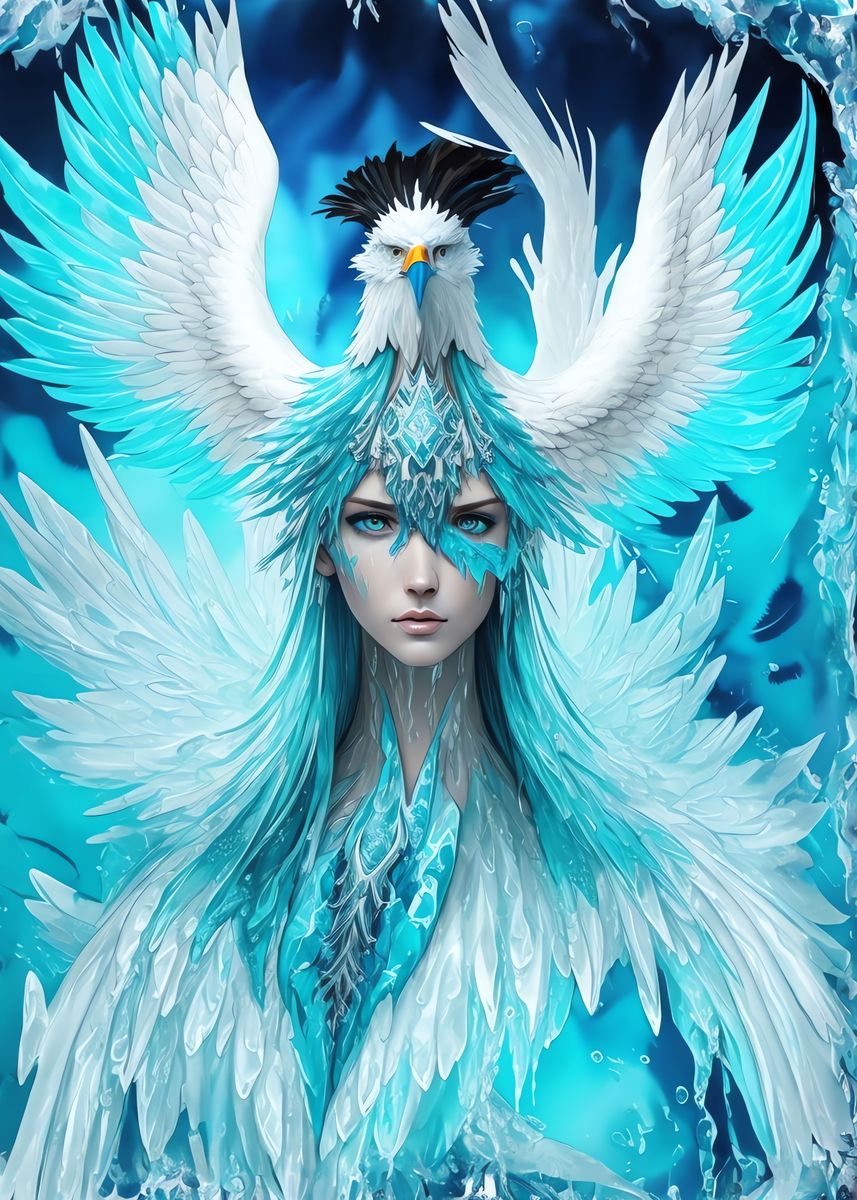 'North Eagle Ice Queen' Poster by Alex Bayu | Displate