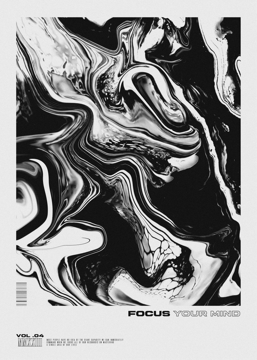 'Focus Your Mind Abstract' Poster, picture, metal print, paint by Jon ...