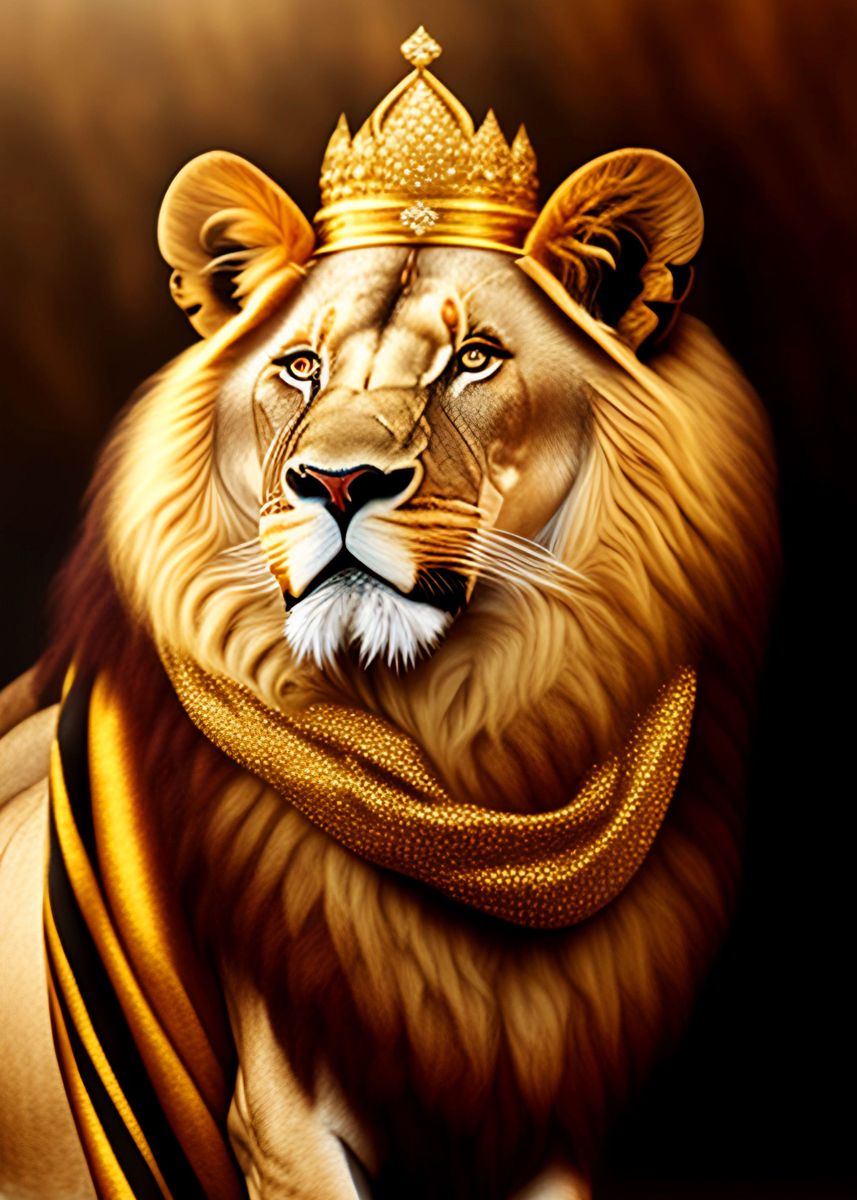 'KING OF THE JUNGLE ' Poster, picture, metal print, paint by LuckStory ...