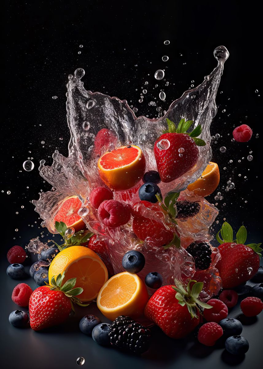 'Fresh Splash 3' Poster by Michael Strevens | Displate