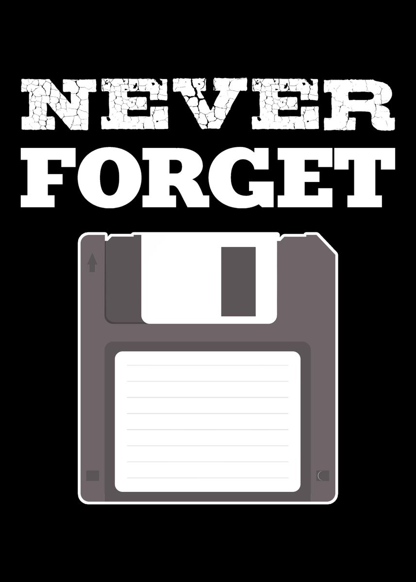 'Never Forget Computer Nerd' Poster, picture, metal print, paint by ...