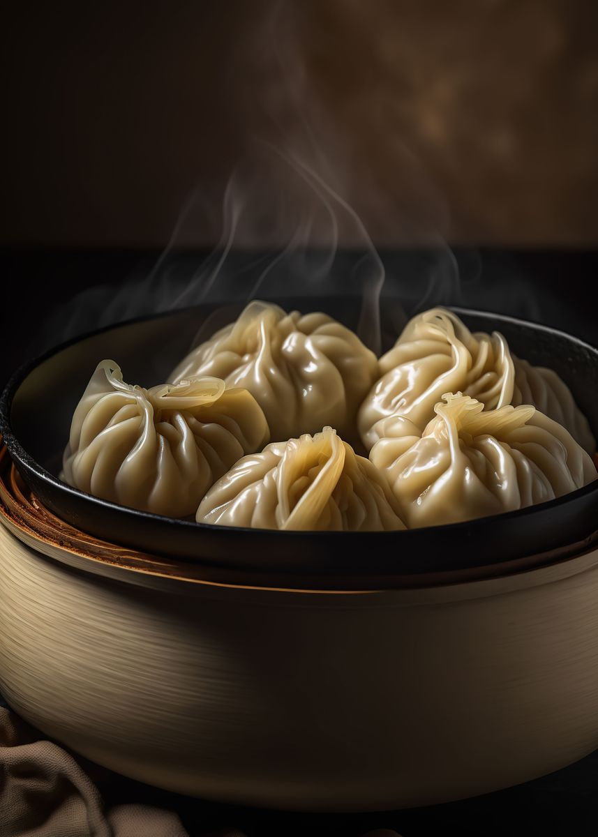 'dimsum food' Poster, picture, metal print, paint by Chester Draper ...