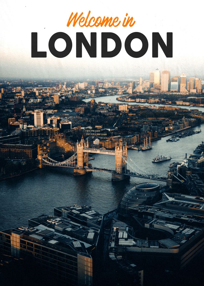 'London City Poster' Poster by Marius Becker | Displate