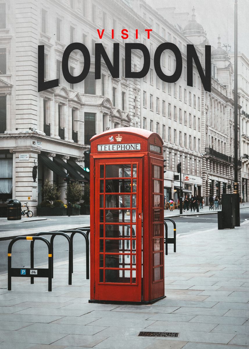 'London City Poster' Poster by Marius Becker | Displate