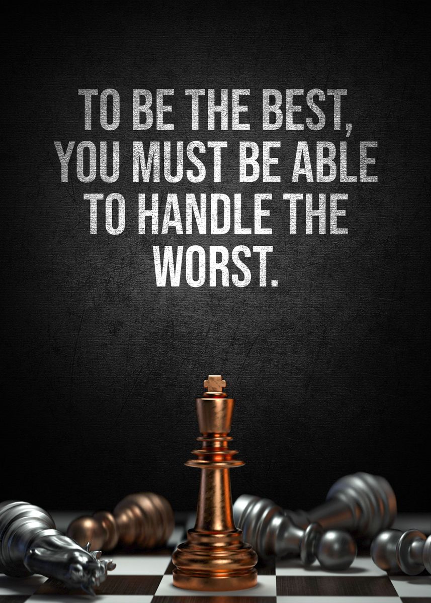 'Be the best' Poster, picture, metal print, paint by Kaly Prints | Displate