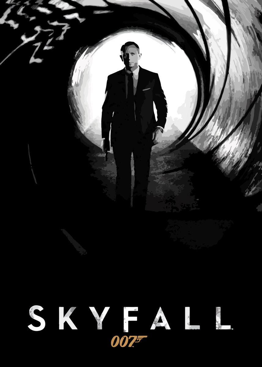 '007 Skyfall' Poster, picture, metal print, paint by SoBo | Displate