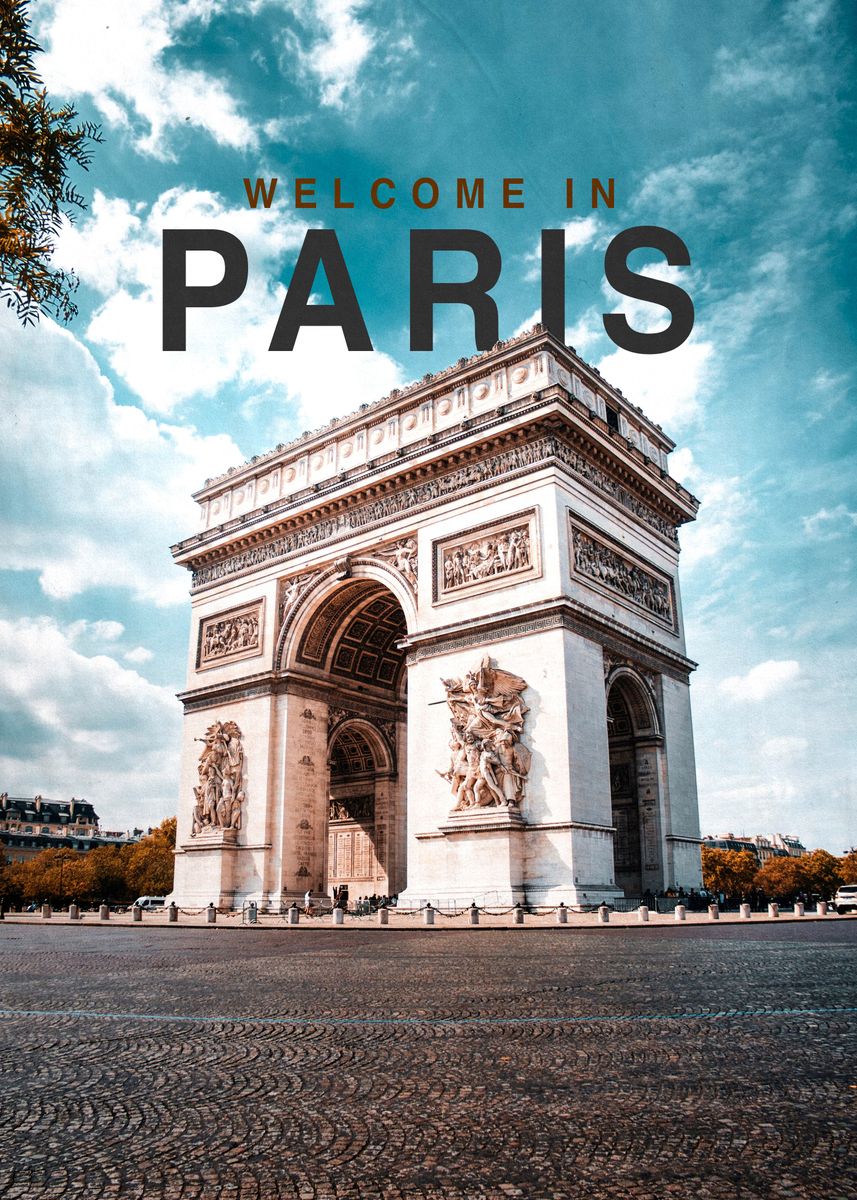 'Paris City Poster' Poster by Marius Becker | Displate