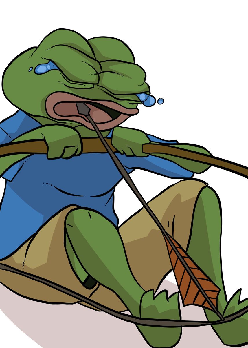 'sad pepe' Poster, picture, metal print, paint by hafis ardiansyah ...