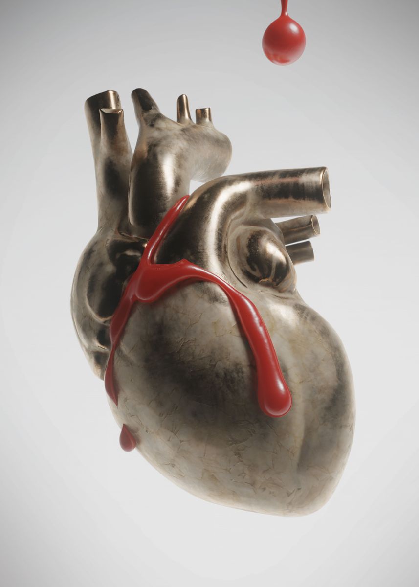 'Metal Heart 2' Poster by Laura Mercadal | Displate