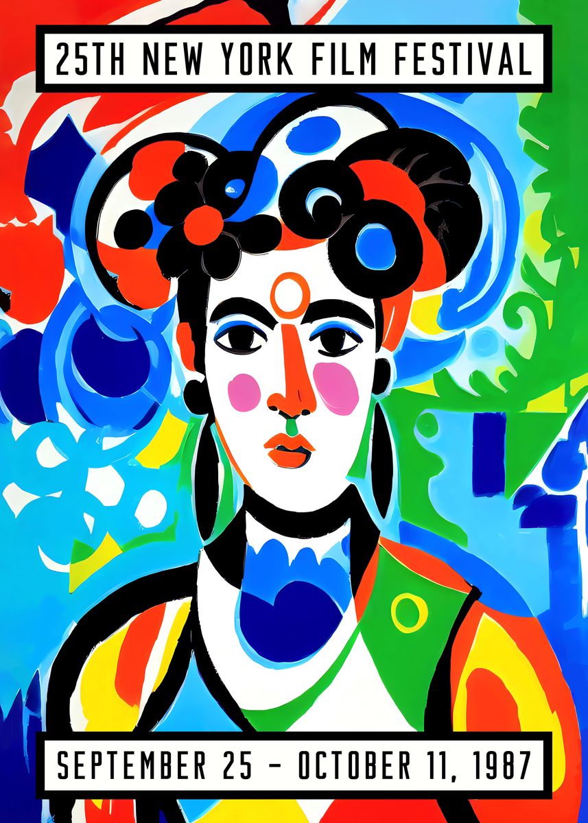 '25th New York Film Fest' Poster, picture, metal print, paint by BluePinkPanther | Displate