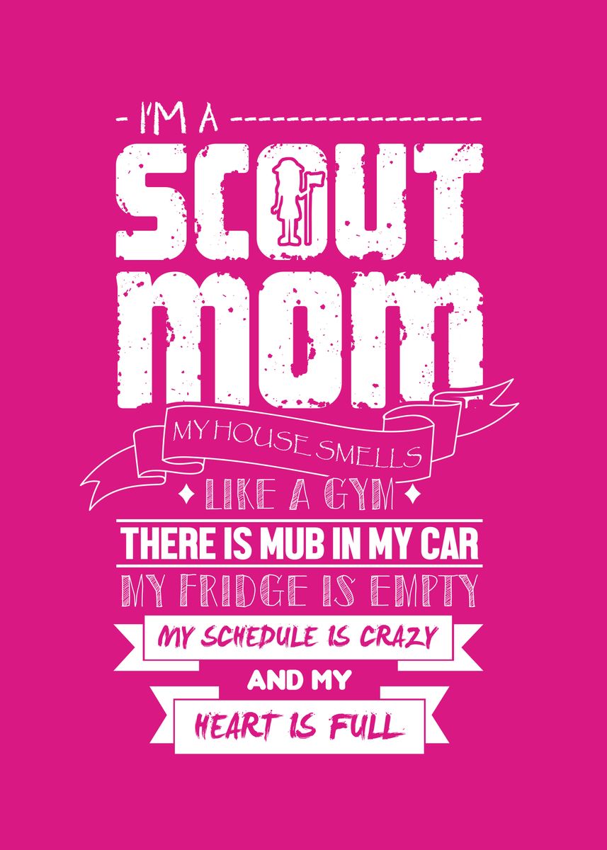 'Scout Mom TShirt for' Poster by Eduyr Estrano | Displate