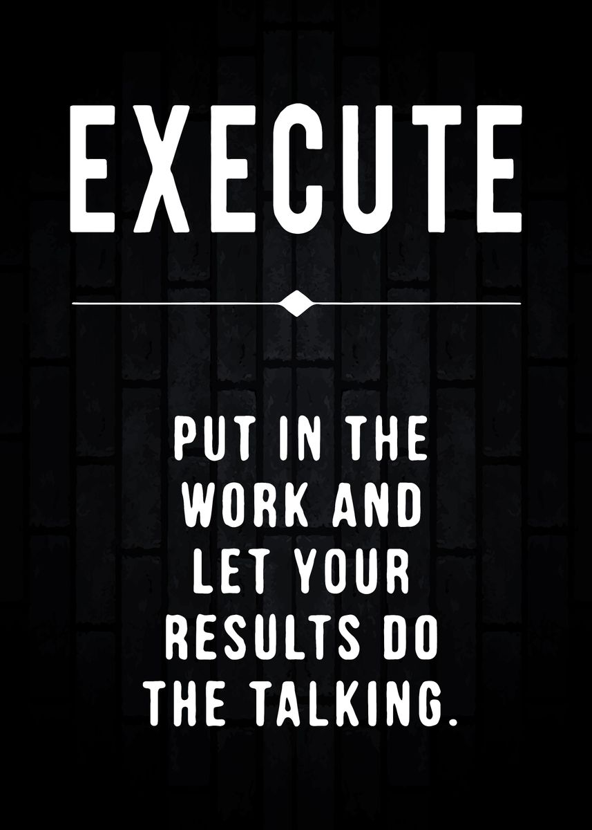 'Execute Put In The' Poster, picture, metal print, paint by Art Funny ...