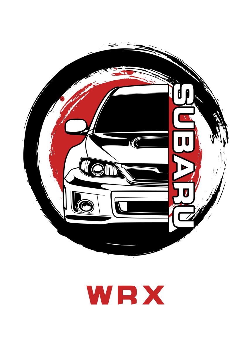 'Subaru WRX' Poster, picture, metal print, paint by Faissal Thomas ...