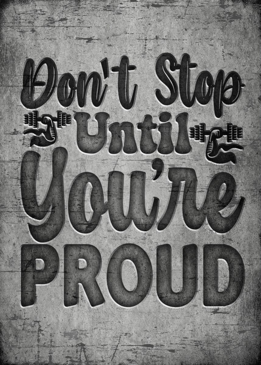 'Do not stop until ' Poster, picture, metal print, paint by XandYart ...