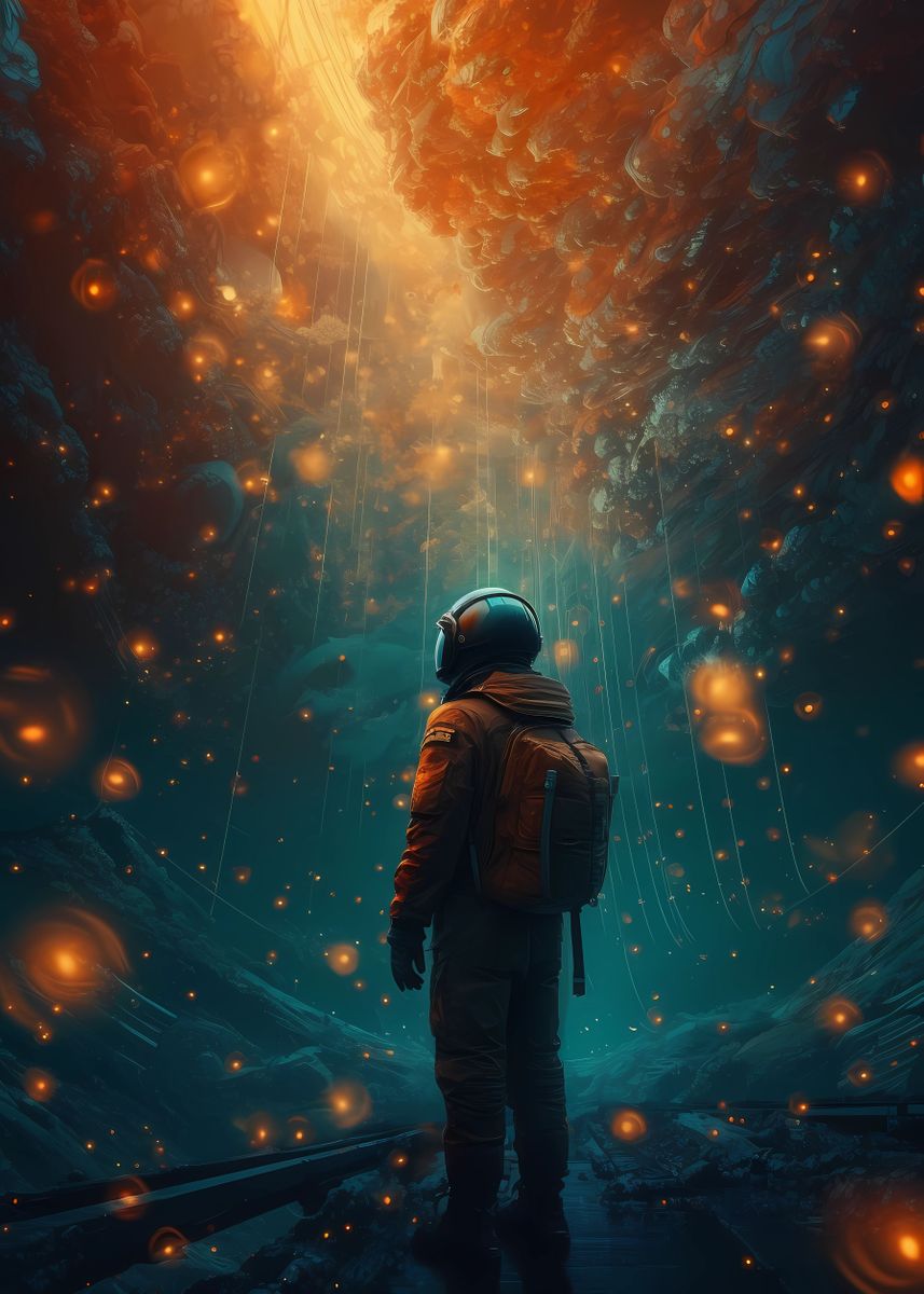 'Cosmic Explorer' Poster, picture, metal print, paint by AI and ME ...