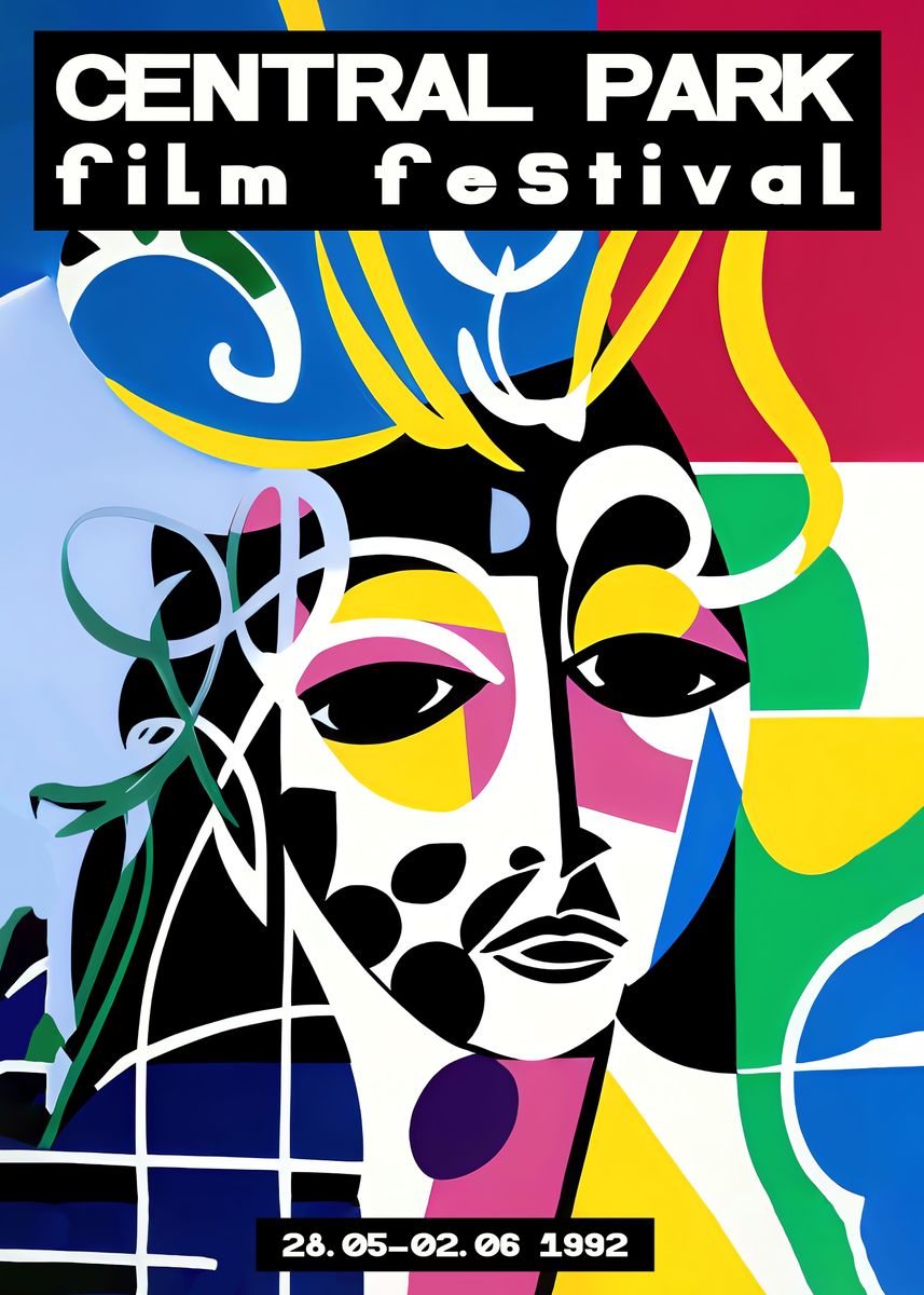 'NYC Central Park Film Fest' Poster by BluePinkPanther | Displate